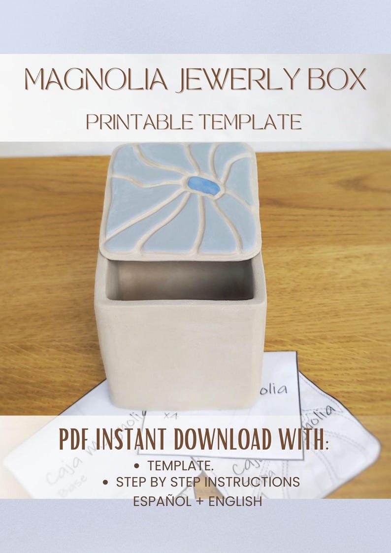 Downloadable Template: Magnolia Jewelry Box - Etsy