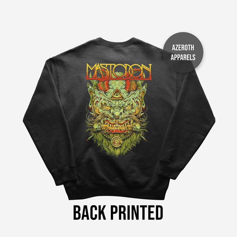 Mastodon Sweatshirt - Metal Music Sweatshirt - Blood Mountain Album ...