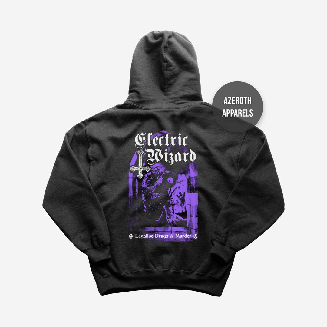 Electric Wizard Hoodie - Metal Music Hoodie - Let Us Prey Album Hoodie ...