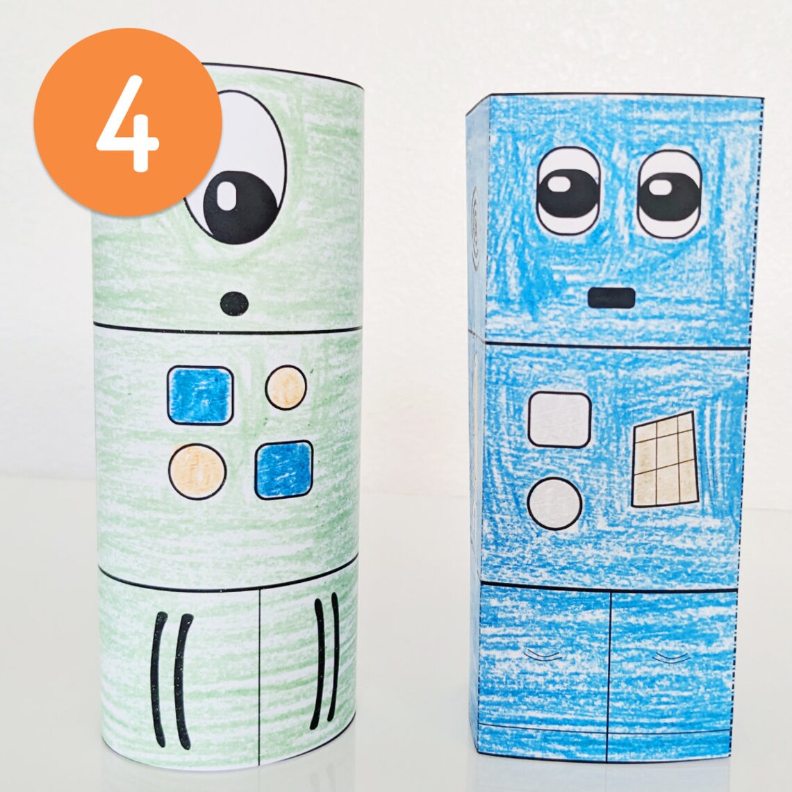 Printable Robot Craft Pack - Set of 5 Robot Papercrafts - Etsy