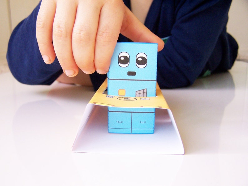 Printable Toy Robot Craft Kit - Etsy