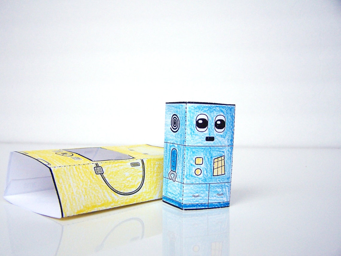 Printable Robot Craft Pack Set of 5 Robot Printable Crafts - Etsy