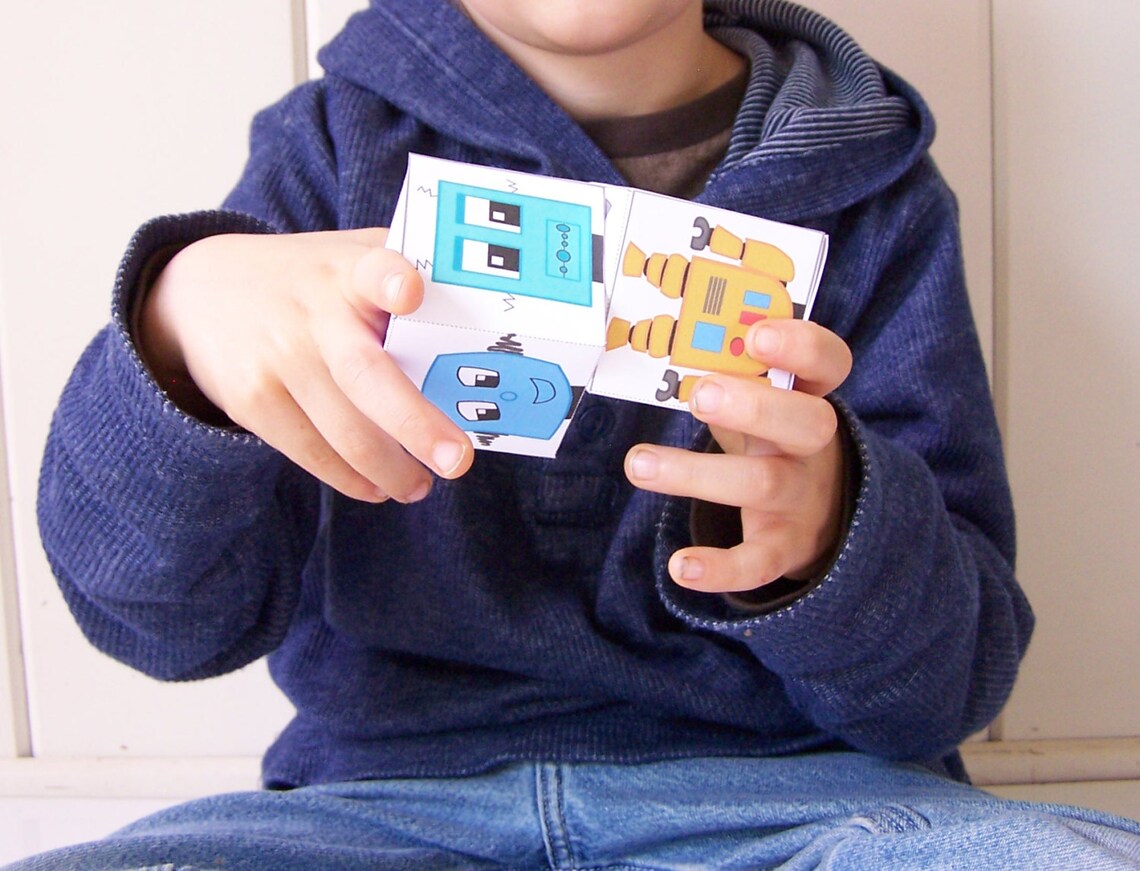 Printable Robot Blocks - Craft Kit for Kids - Etsy