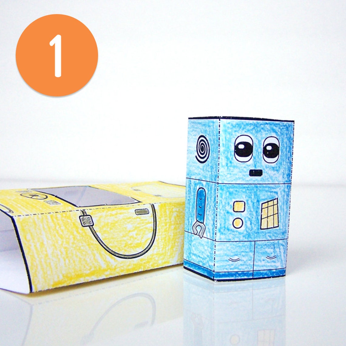 Printable Robot Craft Pack - Set of 5 Robot Papercrafts - Etsy