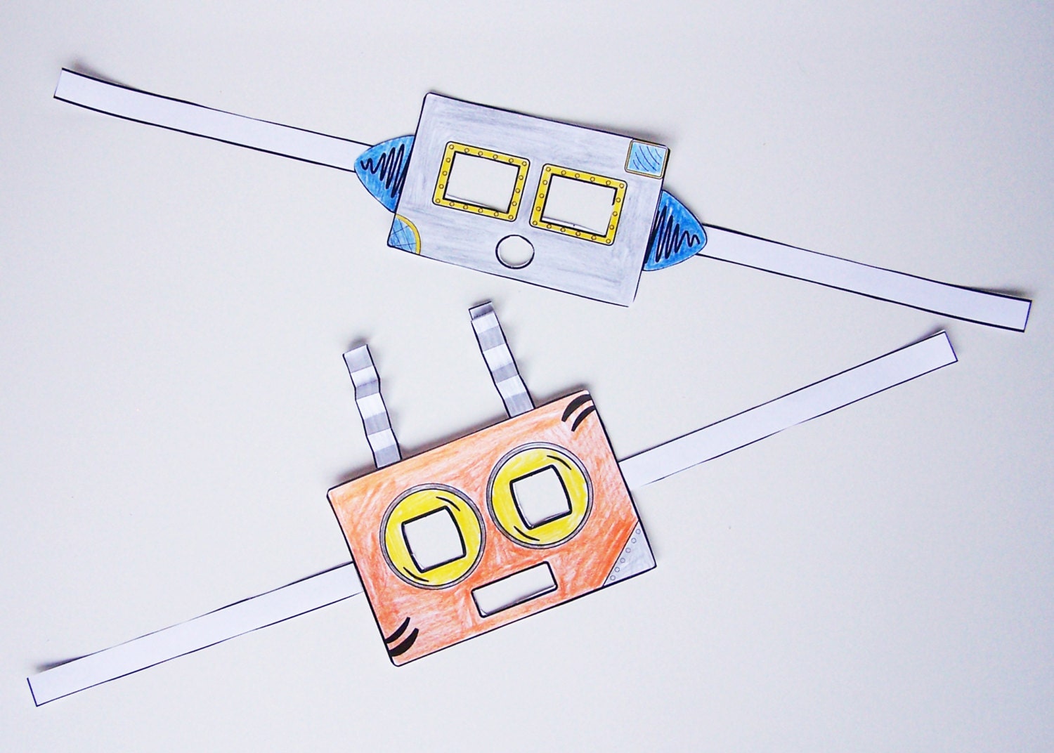 Printable Robot Craft Pack Set of 5 Robot Printable Crafts - Etsy