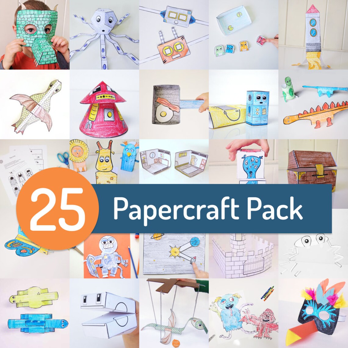 Printable Papercraft Pack - Etsy