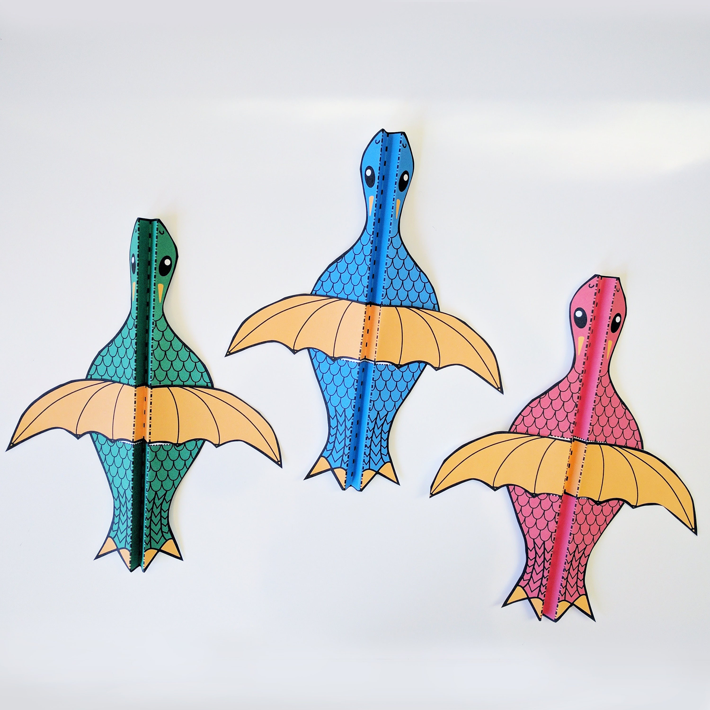 Printable Dragon Paper Airplane - Etsy