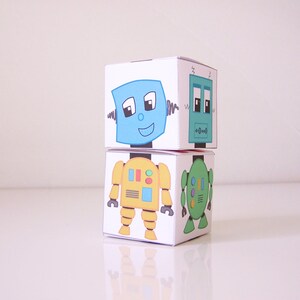 Printable Robot Craft - Mix-n-match Robot Blocks - Etsy