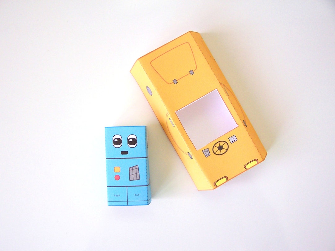 Printable Toy Robot Craft Kit - Etsy