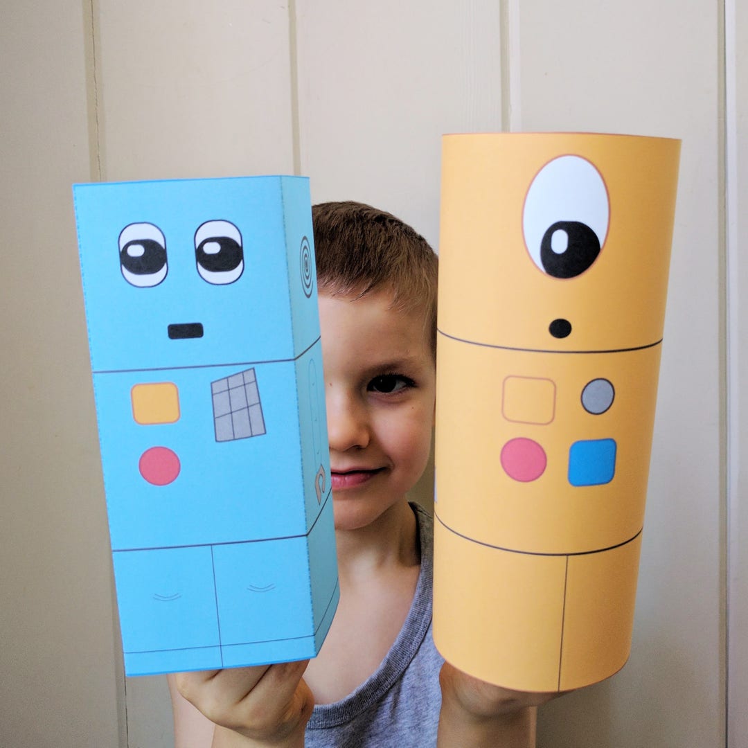 Large Papercraft Robots - Etsy