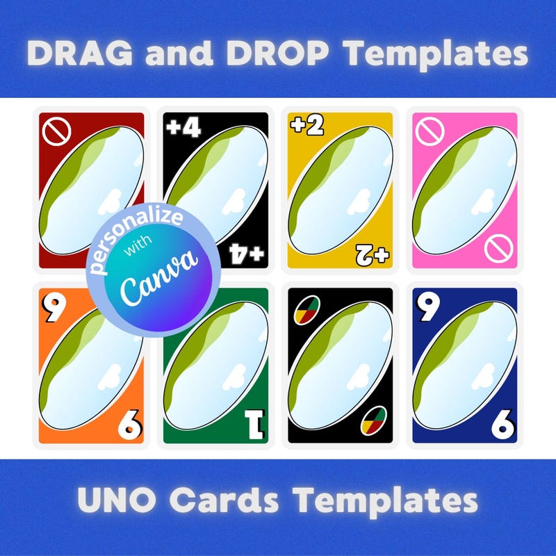 Blank Uno Cards Template - Etsy