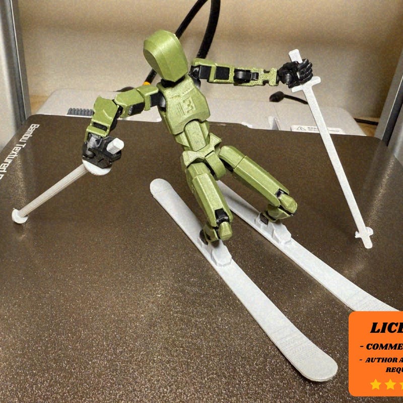 Ski Action Figure - Etsy UK