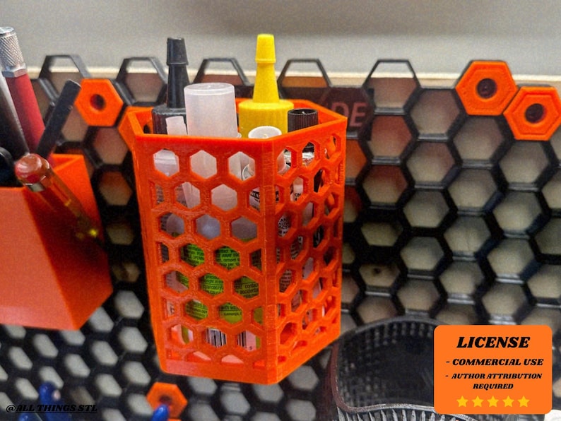 Modular Hexagon Pegboard, Wall Organizer, Tool Rack Screw Wall - 3D ...