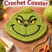 Festive Amigurumi Grinch Coaster Crochet Pattern - Instant Download ...