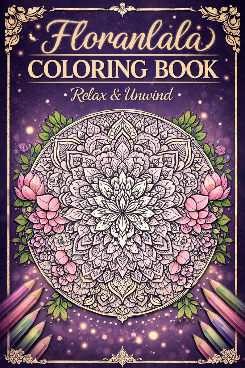Anti Stress Mandala Coloring Pages. Adult Coloring Book Printable ...