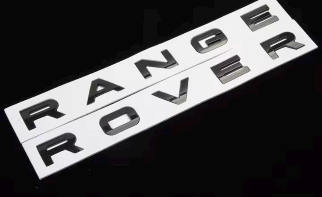 Range Rover Letters in Gloss Black Front or Back Evoque Vogue Velar - Etsy