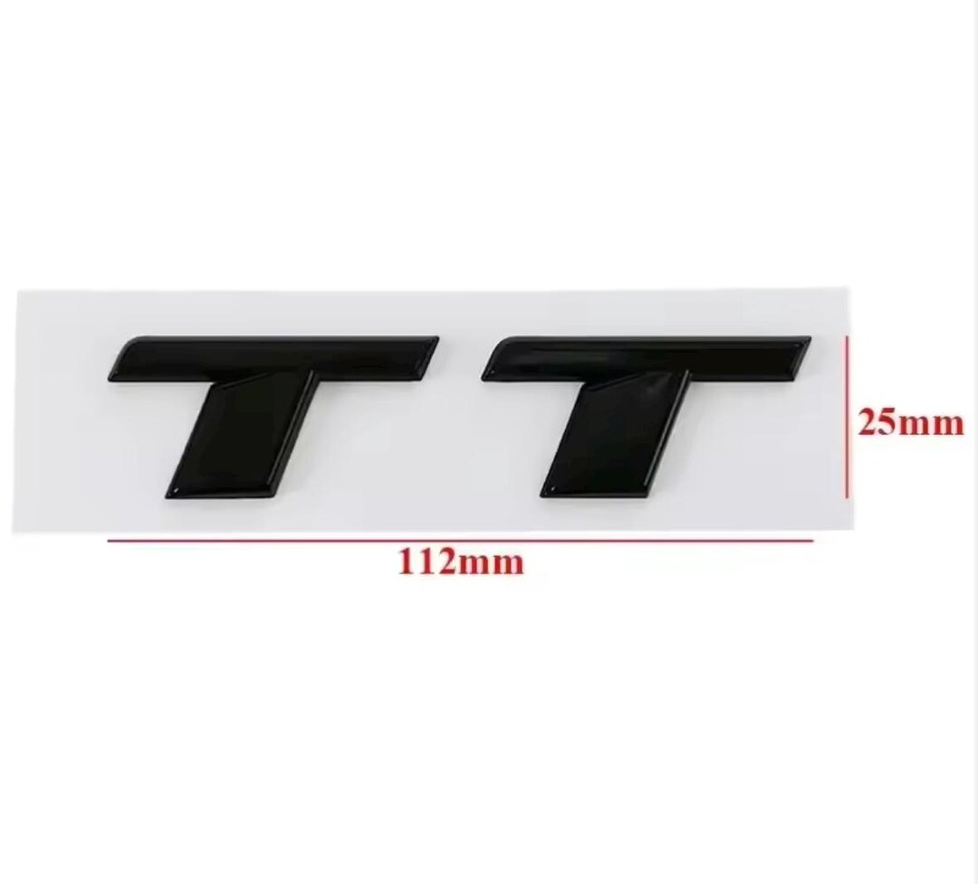 TT Gloss Black Boot Badge Emblem for Audi TT - Etsy