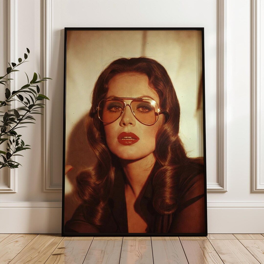 70s Vintage Woman Poster Warm Sepia Tones Retro Glam Fashion ...