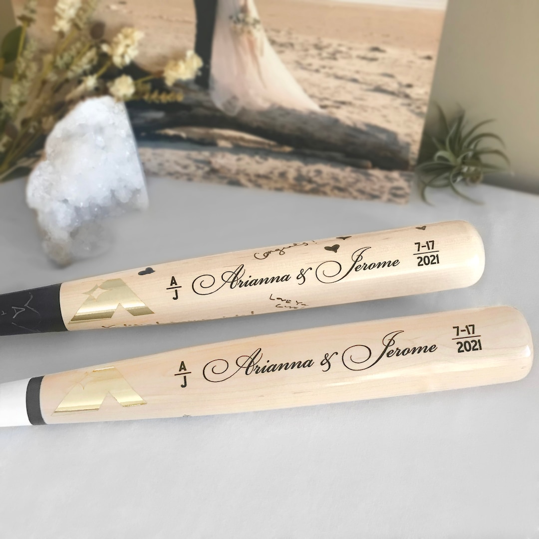 Wedding Guest Book, Wedding Baseball Bat, Baseball Wedding, Baseball ...