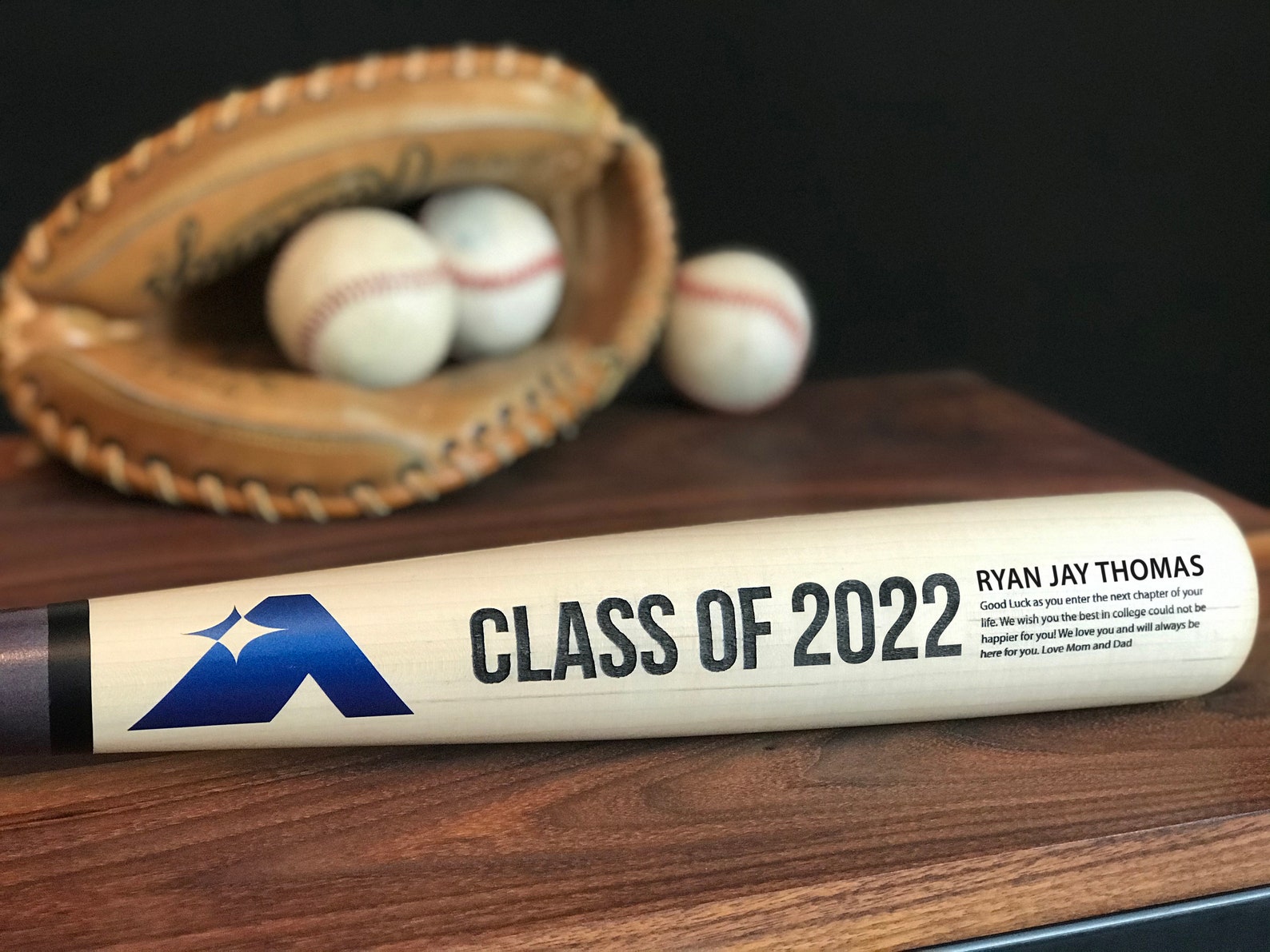 Graduation Gift Engraved Baseball Bat Commencement - Etsy