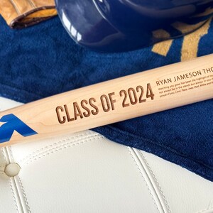 Graduation Gift, Engraved Baseball Bat, Commencement Gift,senior Grad ...