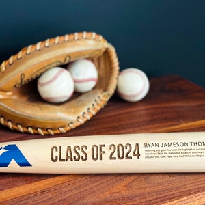 Graduation Gift, Engraved Baseball Bat, Commencement Gift,senior Grad ...