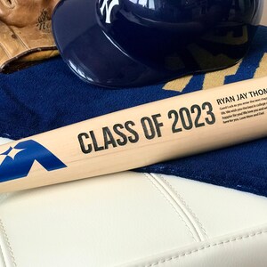 Graduation Gift, Engraved Baseball Bat, Commencement Gift,senior Grad ...