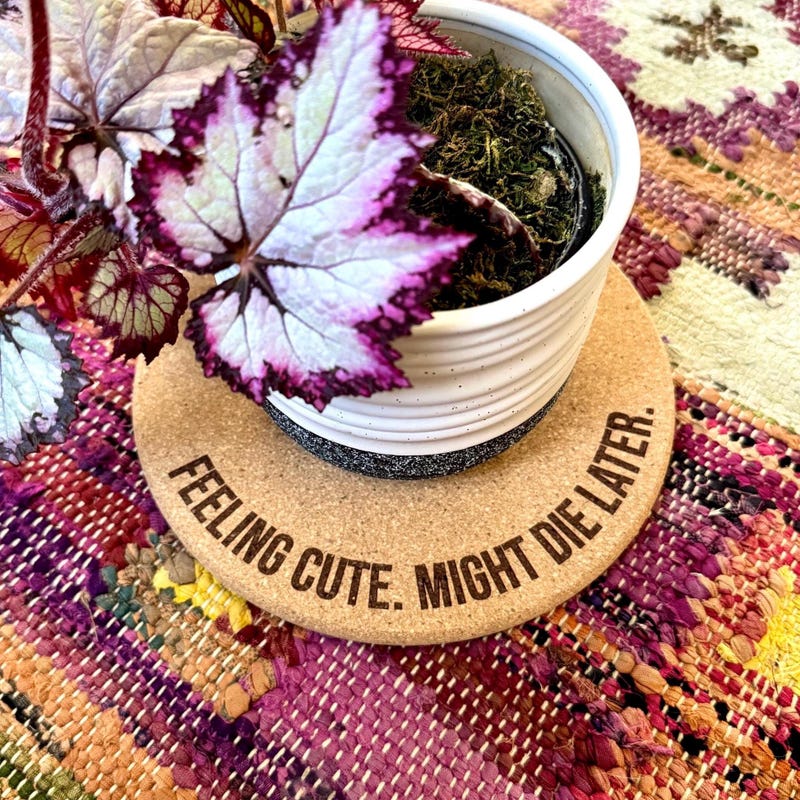 Cork and Rubber Coasters - Etsy