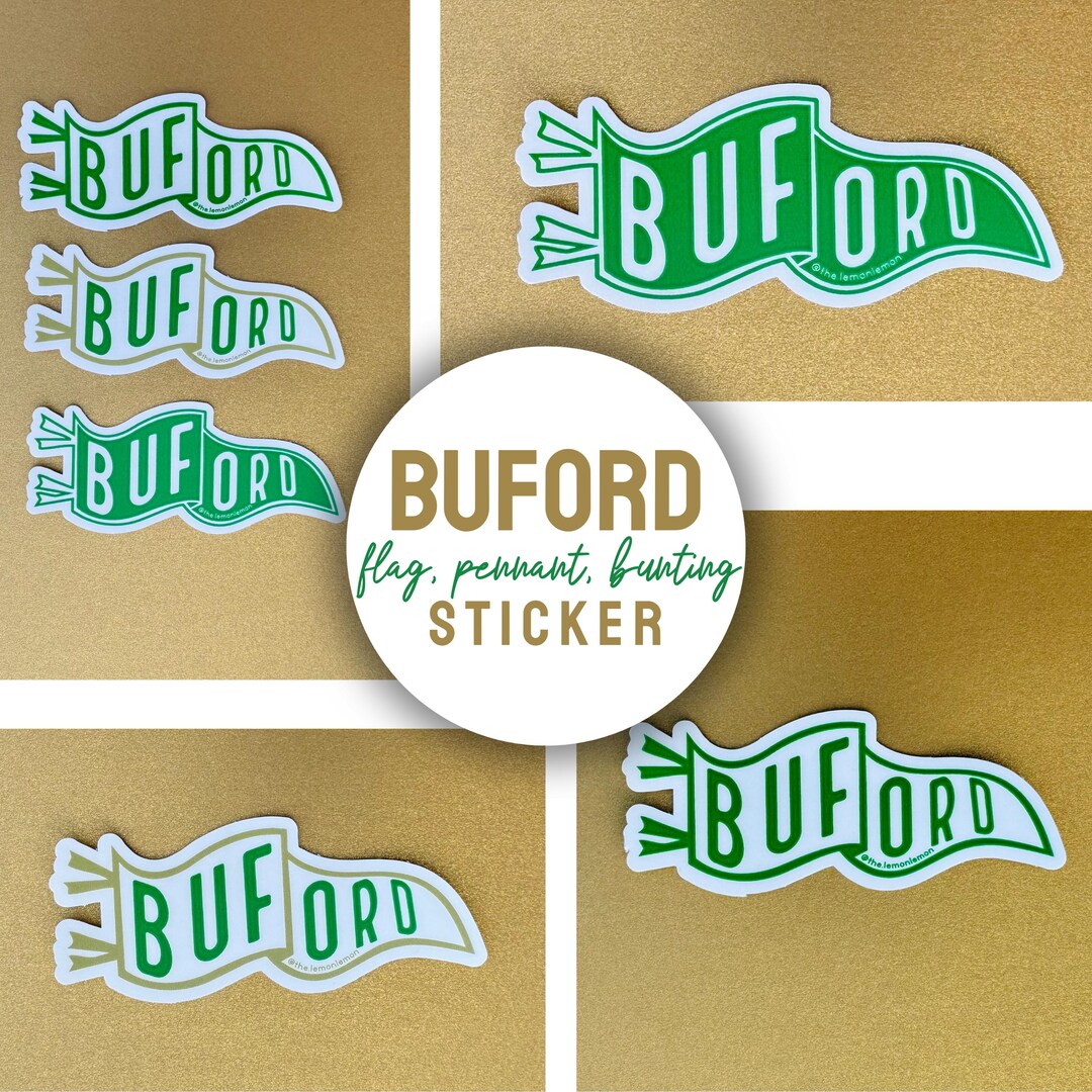 Buford Pennant Sticker • Go Wolves • Buford, Georgia Bunting • Flag ...