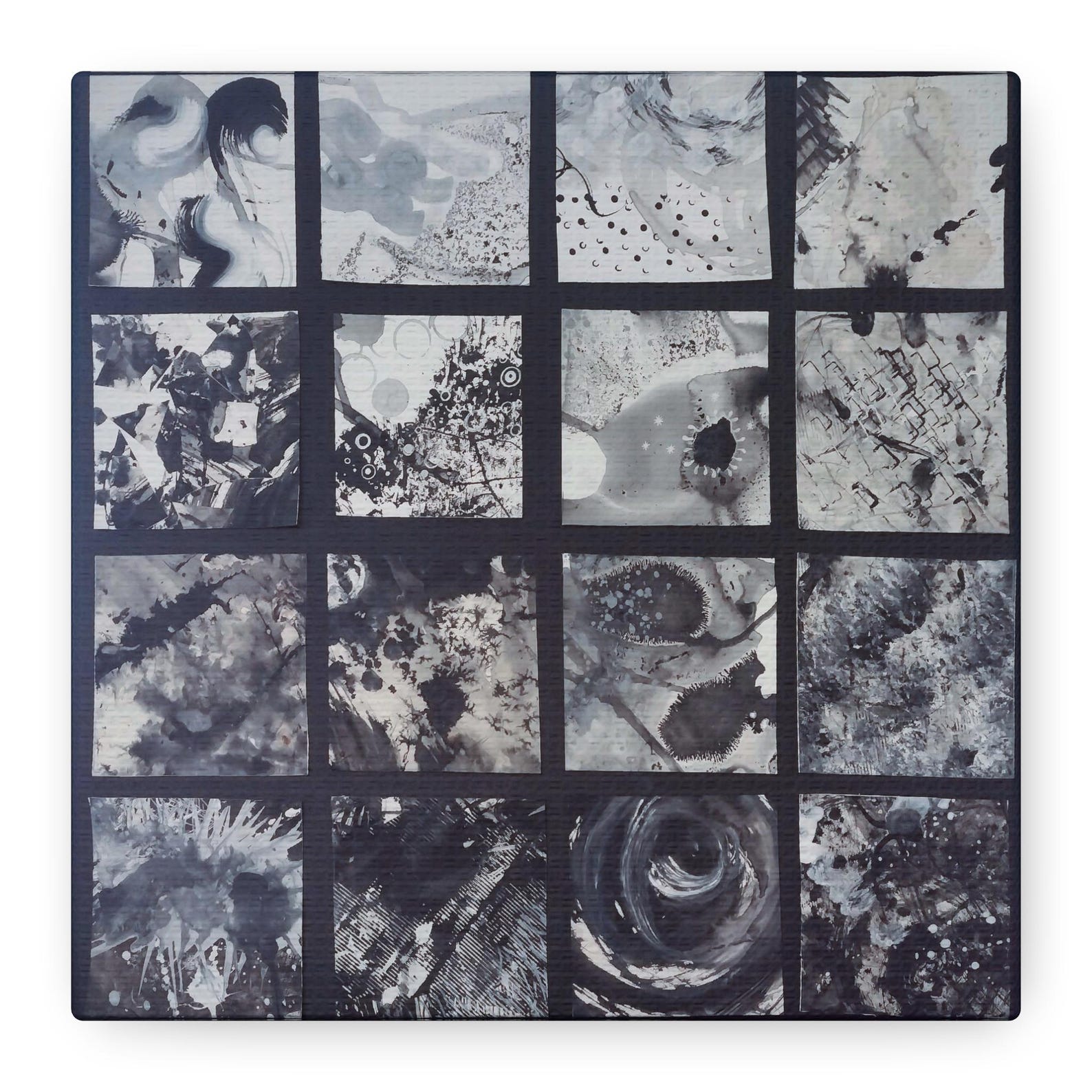 Fine Art: Grayscale Collection | "nuetral Specticle" Ink Experimental ...