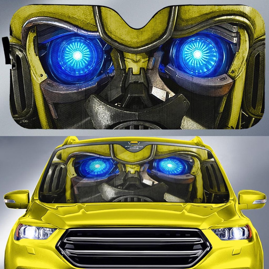 Bumblebee Car Sun Shade, Bumblebee Transformers Car Sunshade, Optimus ...