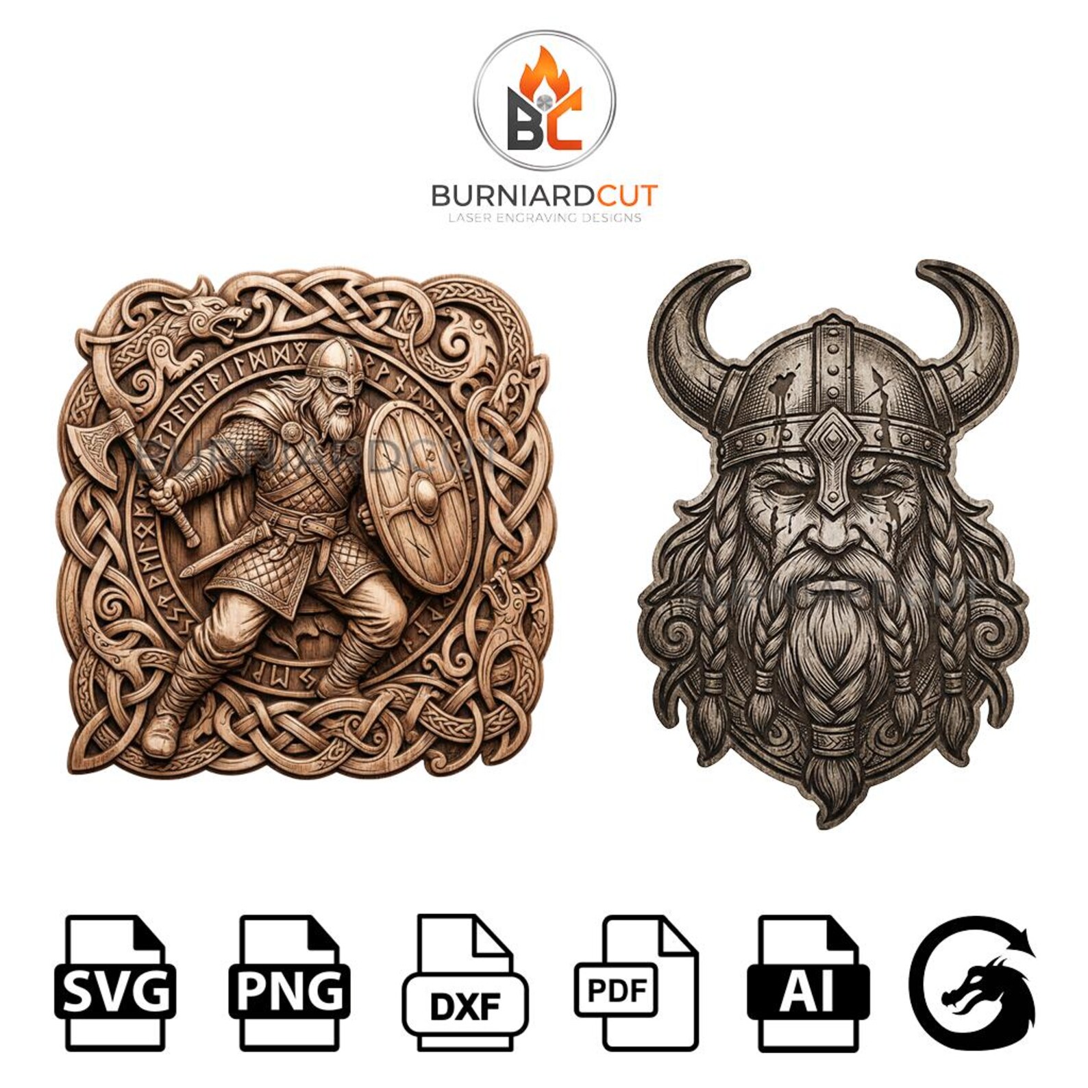 Viking Bundle – 3D Illusion Laser Engraving Designs | Norse Mythology ...