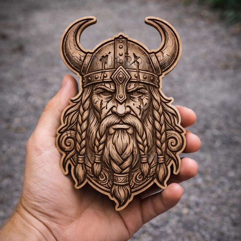 Viking Engraving Design – Laser Cut Files Svg Dxf Ai Png Pdf, Digital ...