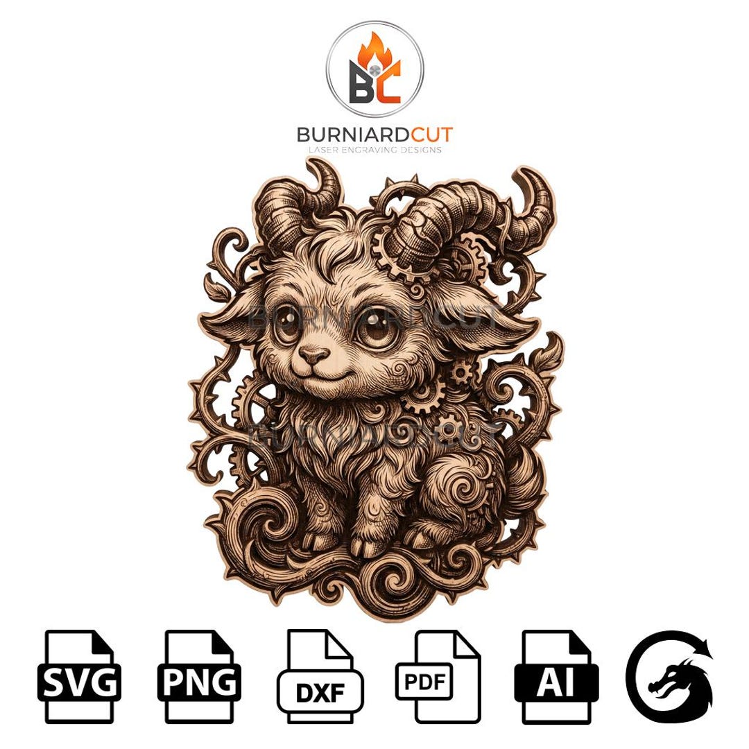 Cute Bizarre Design – Laser Cut Files Svg Dxf Ai Png Pdf, Digital ...