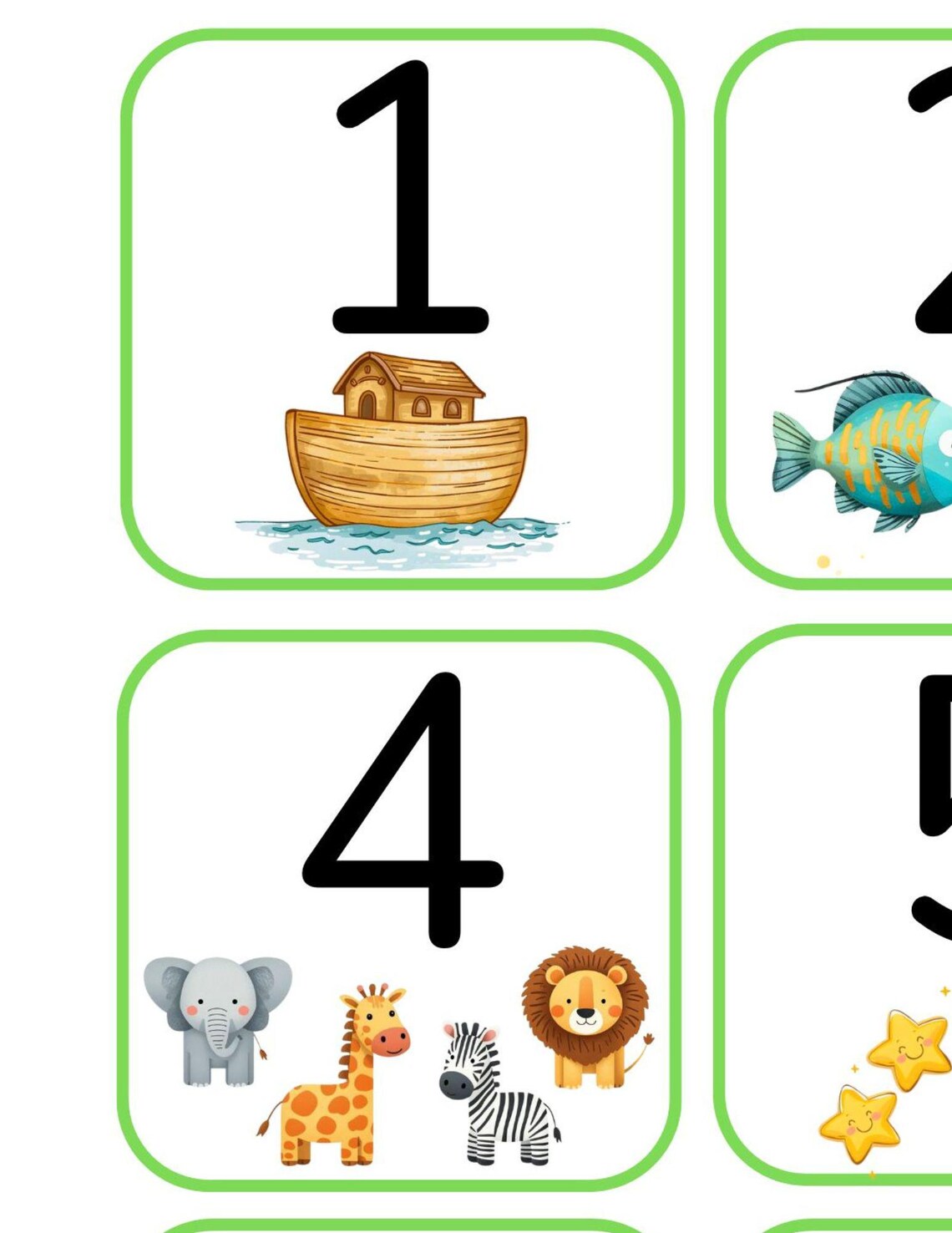 Bible Numbers 1–12 Printable for Kids | Christian Counting Chart ...