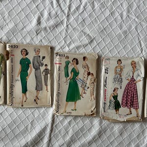 1940’s-1960’s Vintage Simplicity Sewing Patterns 2 - Etsy