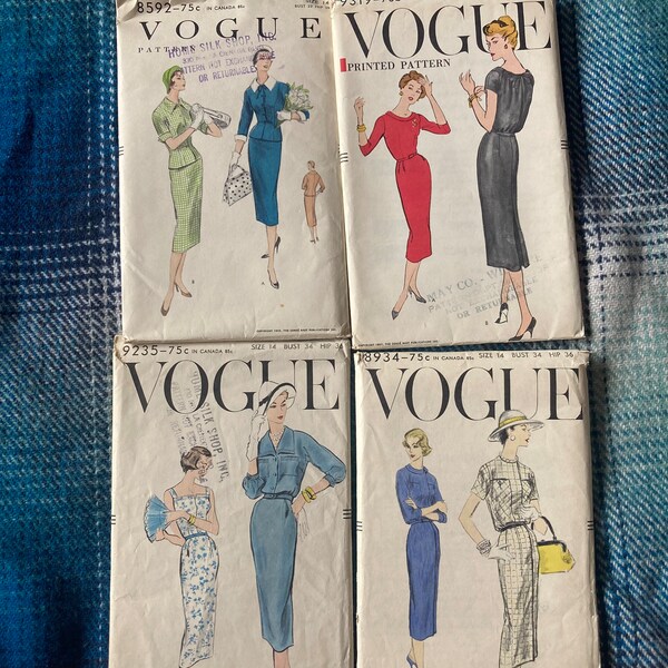 1950 Vogue Pattern - Etsy