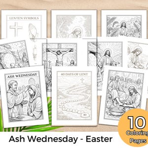 Easter Coloring Pages | Holy Week | Lent | Christian Kids Activities - Etsy