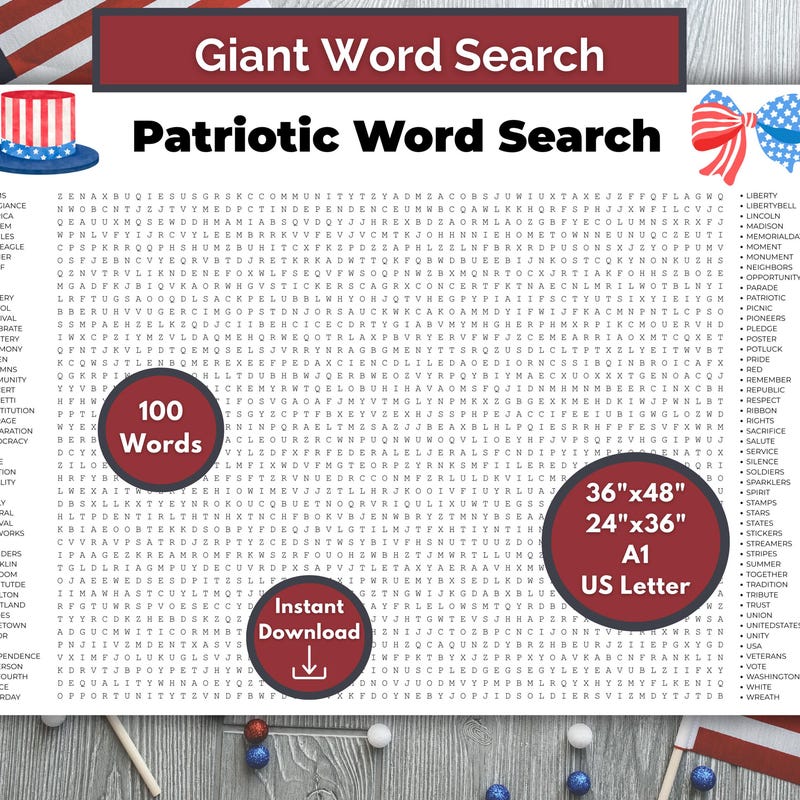 Patriotic Poster Puzzle - Etsy