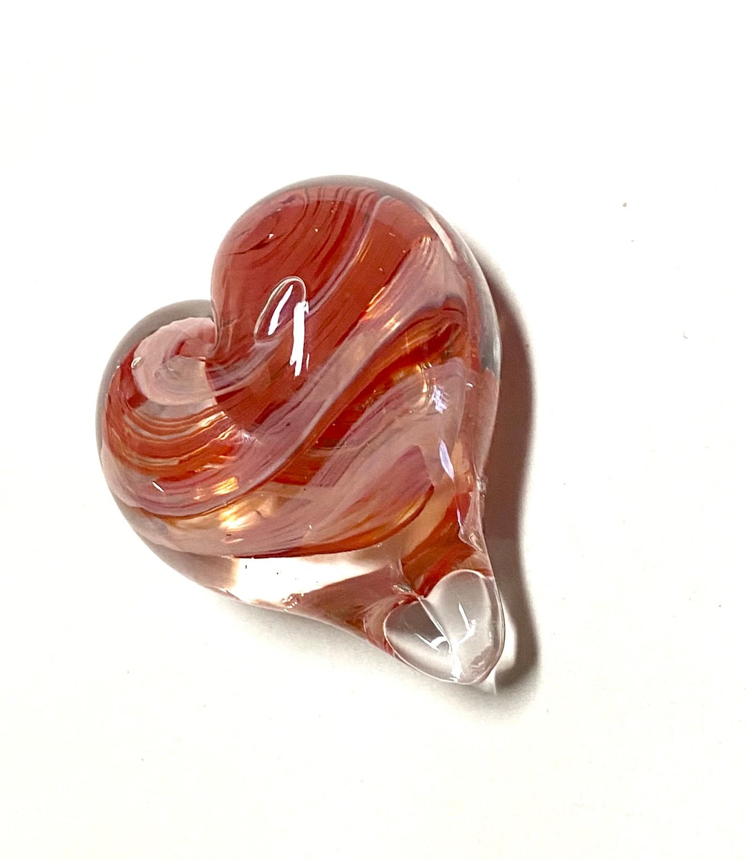 Hand Blown Glass Heart - Etsy