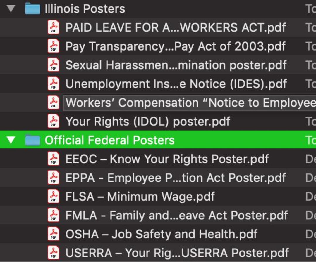 2026 Federal + Illinois Labor Law Posters – Official Government Pdfs - Etsy
