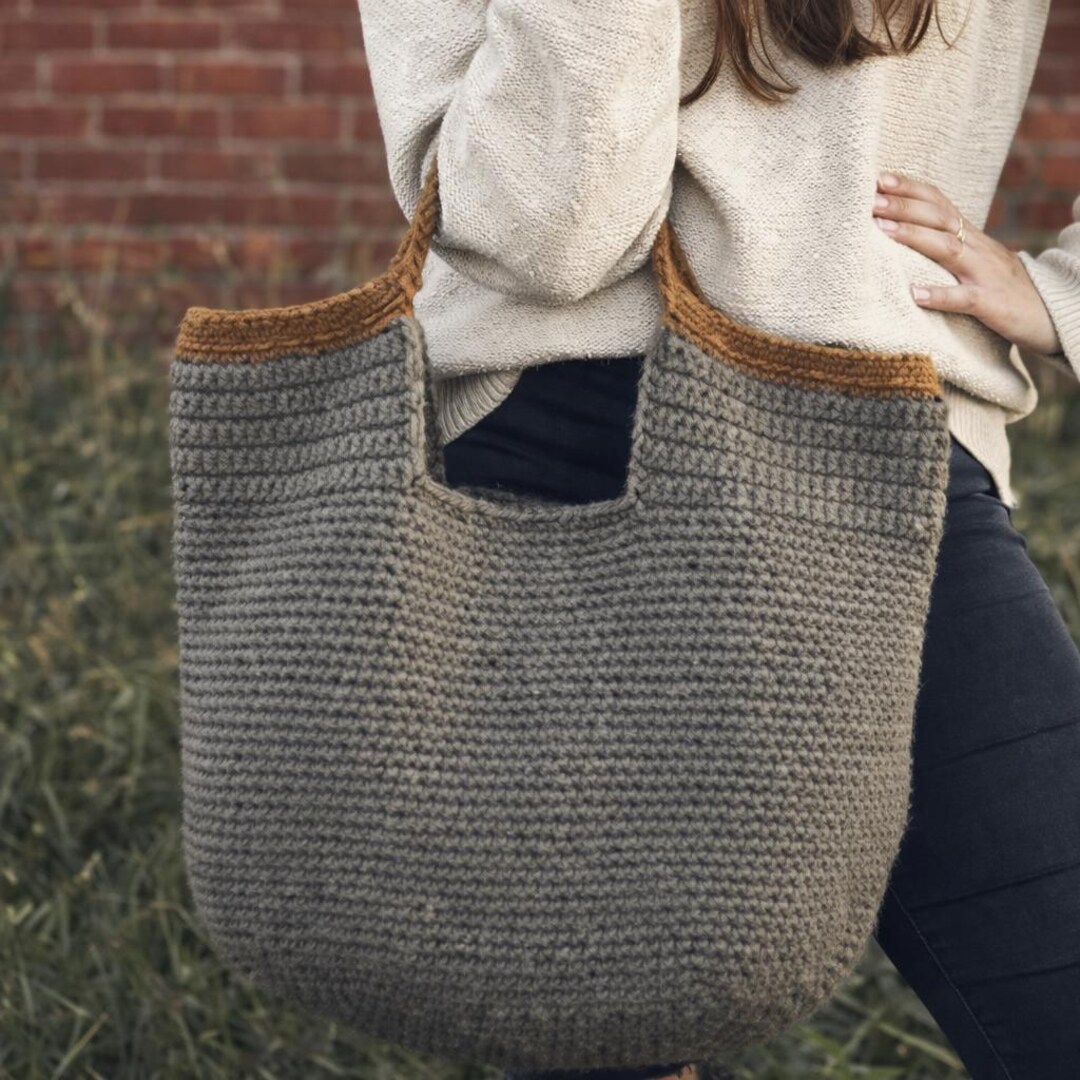 Crochet Tote Bag Pattern PDF | Carryall Crochet Bag | Reusable Market ...