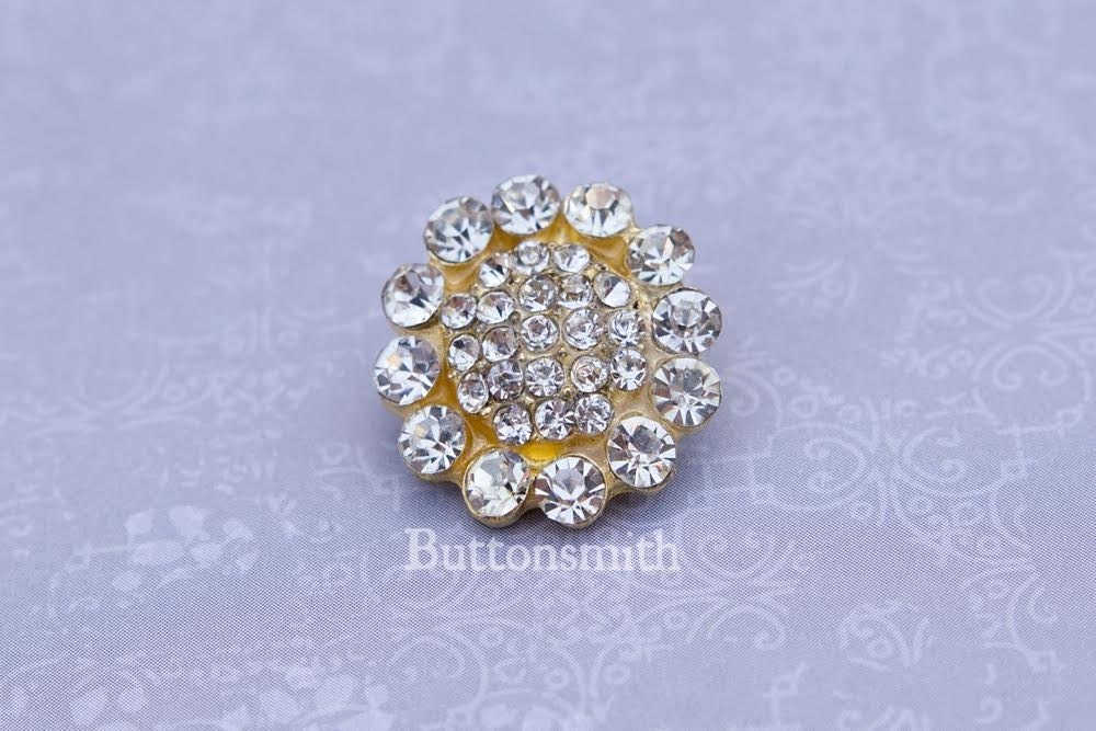 5 to 20 Piece Crystal Rhinestone Buttons 20mm RS-012 in | Etsy
