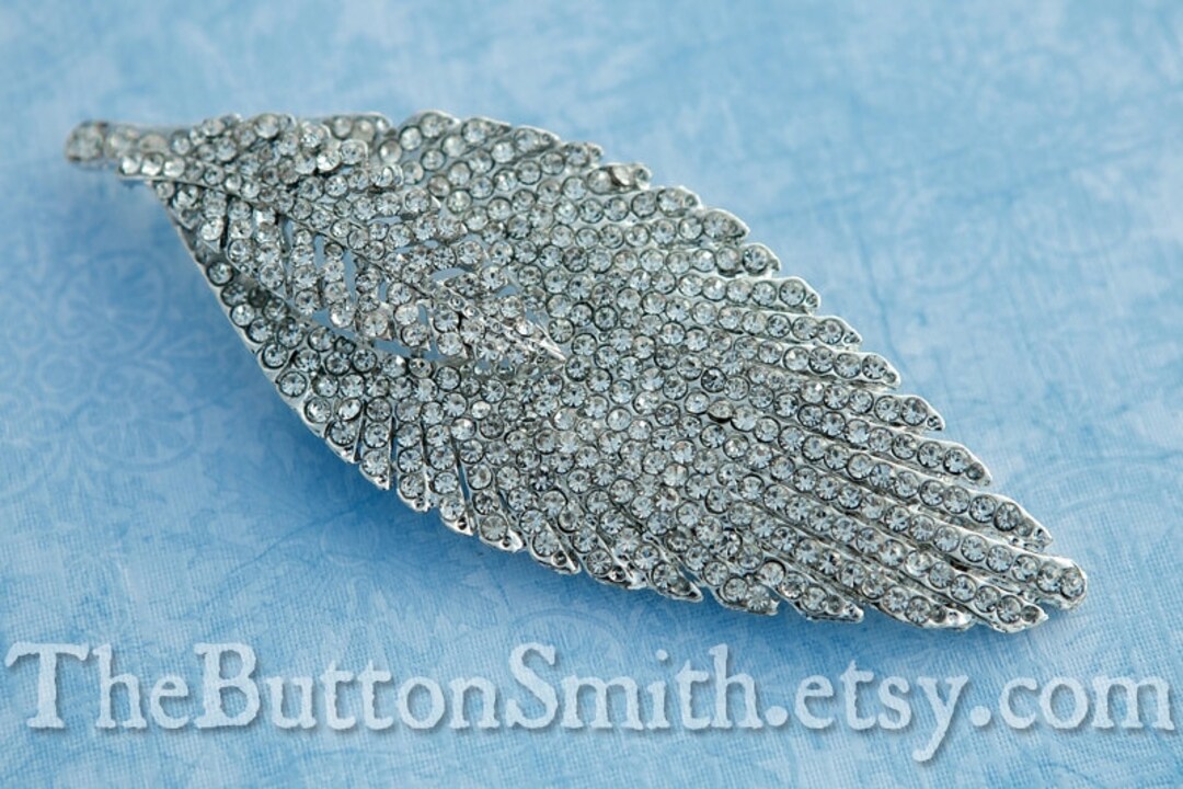 Rhinestone Brooch Component /embellishment(11.3cm X 4cm) BR-023 - 1 ...