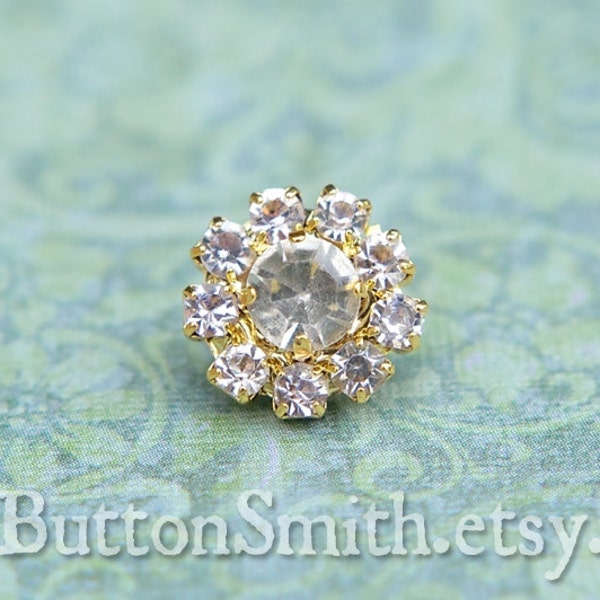 Rhinestone Buttons - Etsy