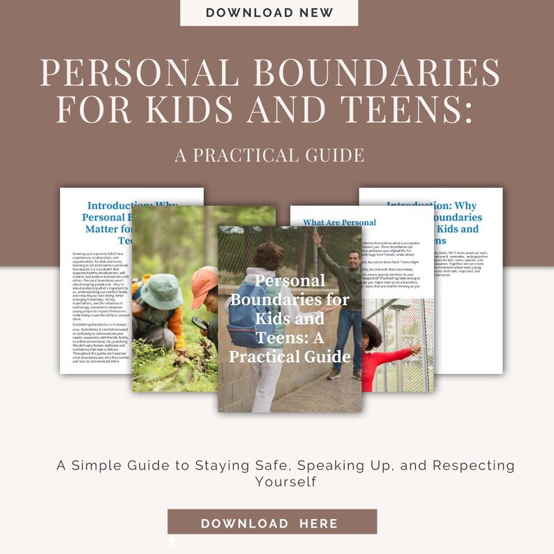 Personal Boundaries for Kids and Teens: Safety Confidence Guide – Self ...