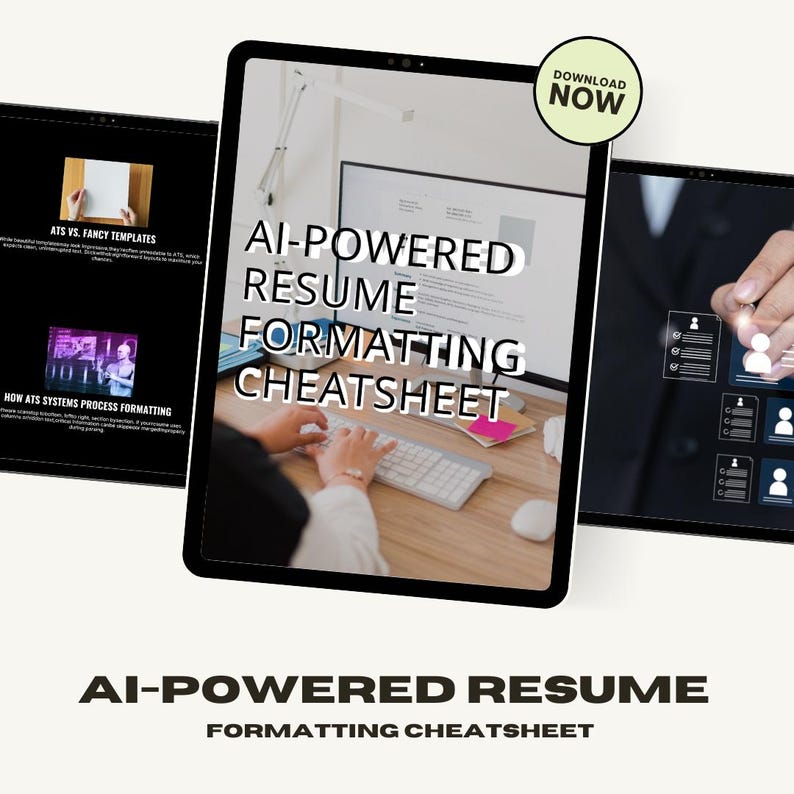 Ai-powered Resume Formatting Cheatsheet Digital Download Career Tool ...