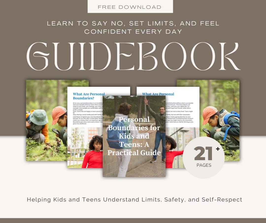 Personal Boundaries for Kids and Teens: Safety Confidence Guide – Self ...