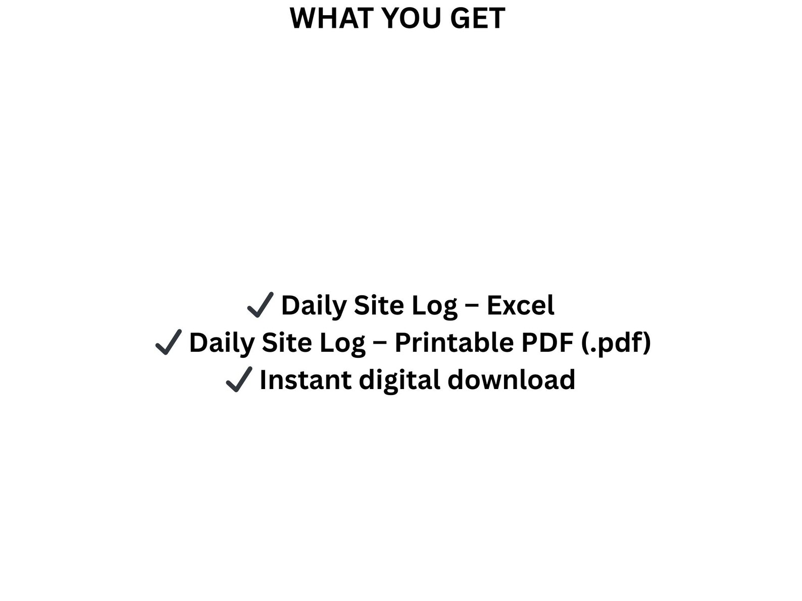 Daily Construction Site Log Template | Excel & Printable PDF ...