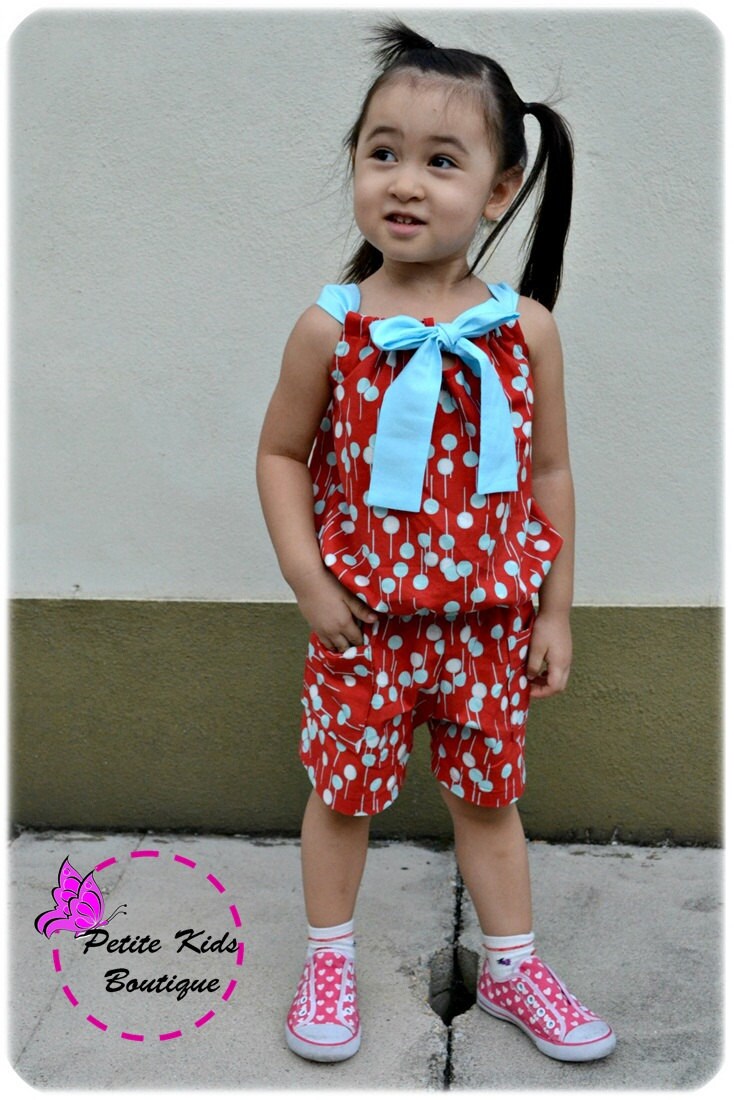 Johannah Romper for Girls 12M-10Y PDF Pattern & Instructions-easy Sew ...